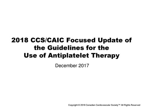 Disclaimer The Canadian Cardiovascular Society Ccs Welcomes Reuse Of
