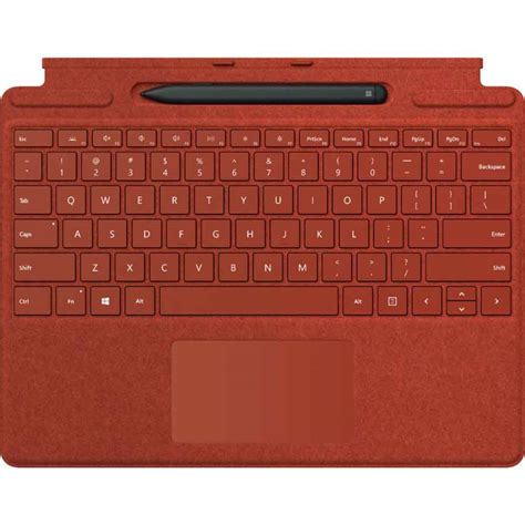 Beckie Khmer Surface Pro Type Cover With Slim Pen Poppy Red