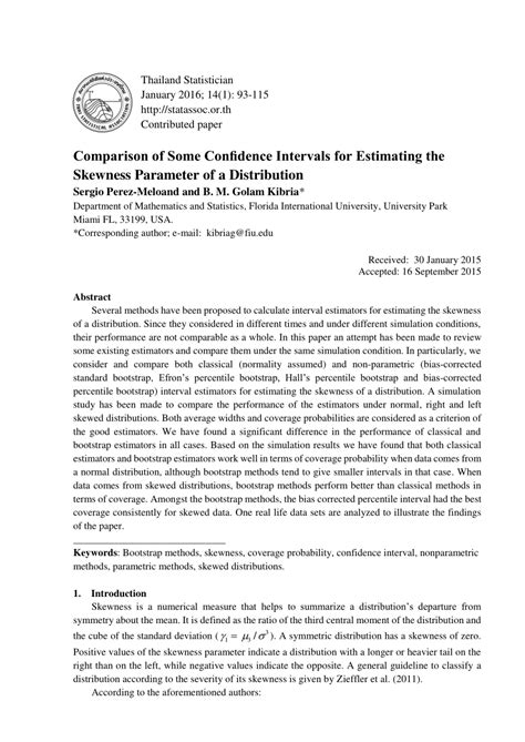 Pdf Comparison Of Some Confidence Intervals For Estimating The