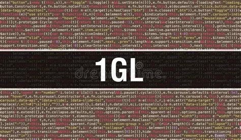 1gl Text Written On Programming Code Abstract Technology Background Of