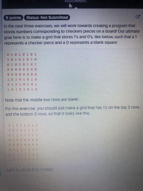 Solved 9 1 6 Checkerboard V1 Save 1 Pass This Function A Chegg