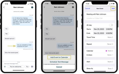 adding a calendar event from the mobile app help center