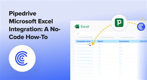 pipedrive microsoft excel integration a no code how to guide