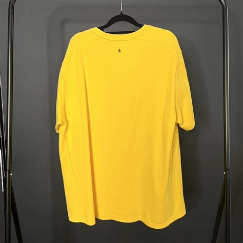 Ader Error Ade Tee Yellow Imprinted With ‘ade® Depop