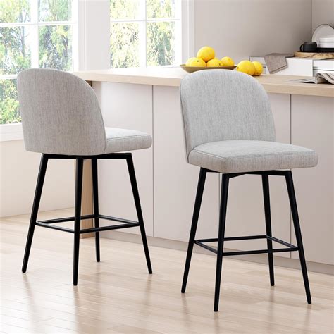 Swivel Bar Stools Counter Height Bar Stools Set Of 2