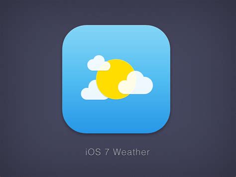 Ios 7 Weather By Frank Rodriguez On Dribbble