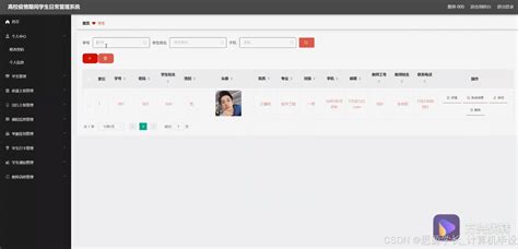 java vue计算机毕设高校疫情期间学生日常管理系统【源码 程序 论文 开题】 csdn博客