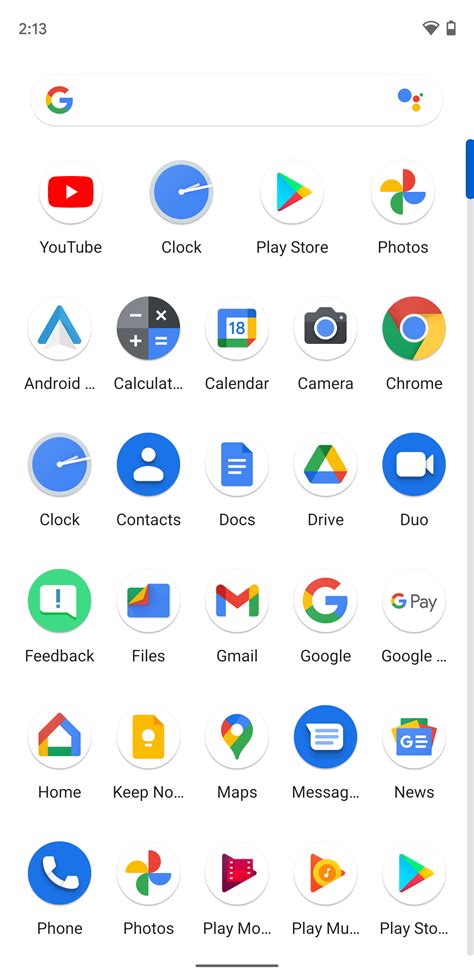 Android 12 Dp1 Pixel Launcher Gains New 4x5 Grid Option