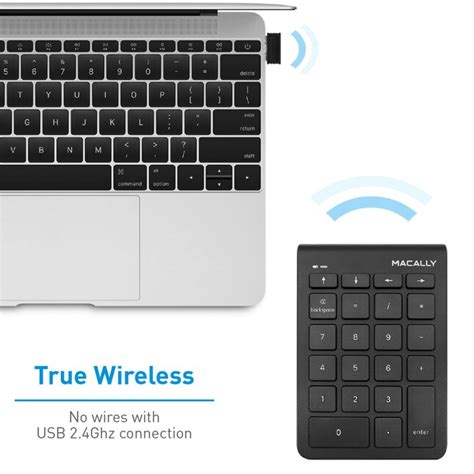 Macally Macally 2 4g Wireless Numeric Keypad Keyboard For Laptop Apple Mac Imac Macbook Pro Air