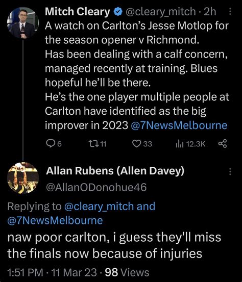 Candour On Twitter Careful What Tweet Allan As It Can Come Back To Bite You How Are Your