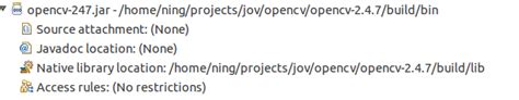 I Do Not Find Opencv Jar File To Work In Eclipse Linux Opencv Qanda Forum