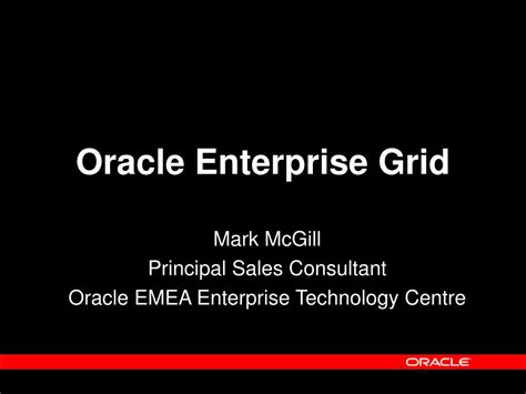 ppt oracle enterprise grid powerpoint presentation free download