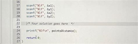 Solved Determine The Distance Between Point X1y1 And