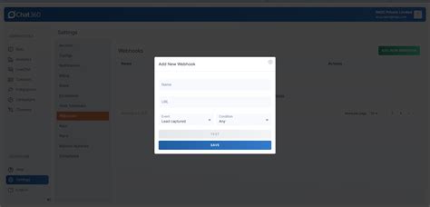 set a callback url for the event responses