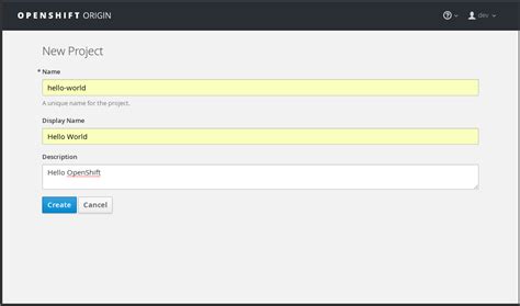 Openshift Install Openshift And Create First Project Hello Openshift