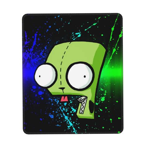 Invader Zim Mouse Pad Non Slip Rubber Desktop Mousepads 7 9 X 9 5 In Computer Mouse Mat