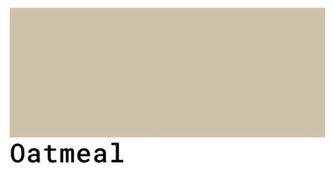 Oatmeal Color Codes