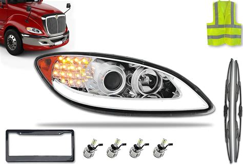 Kozak Chrome Led Drl Glow Bar Turn Signal Projector