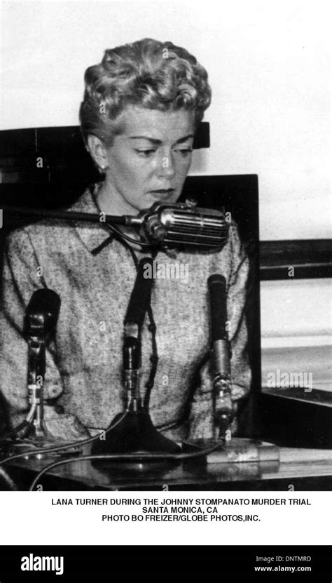 Apr 27 2001 Lana Turner During The Johnny Stompanato Murder Trial