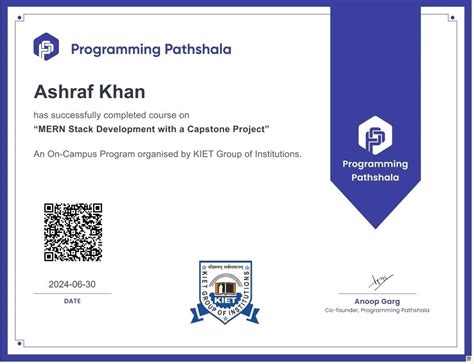 Ashraf Khan On Linkedin Mernstack Programmingpathshala Webdevelopment Continuouslearning