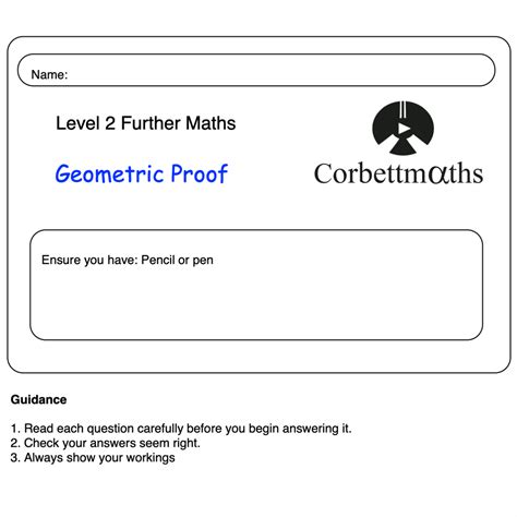 Fm Geometric Proof Questions Corbettmaths