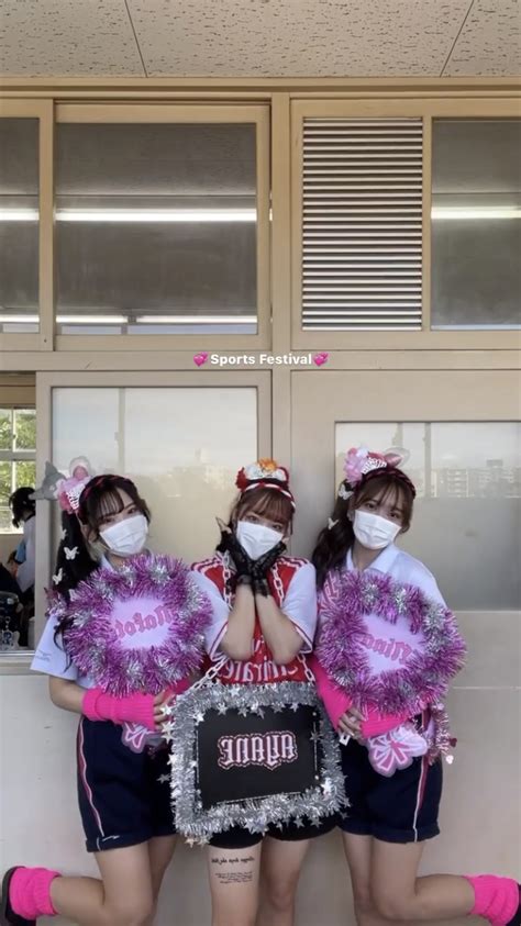 ボード「体育祭」のピン メガホン 体育祭 盛り 髪 友だちフォト