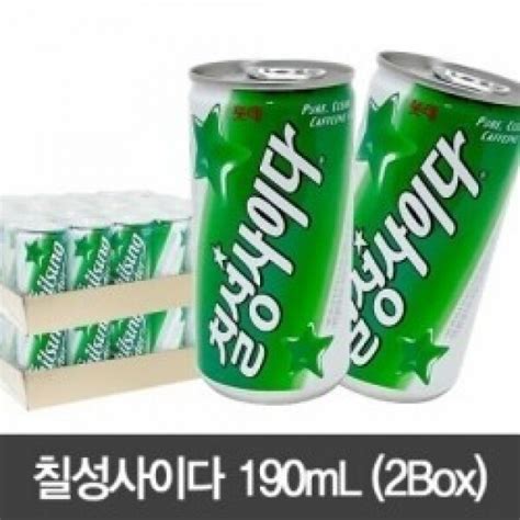 ★특가★칠성사이다 190mlx60캔 탄산음료 사이다 칠성 음료 지앤씨골프마켓