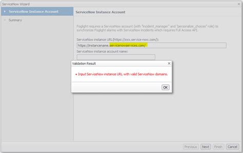Integration Fails With Error Input Servicenow Instance Url With Valid