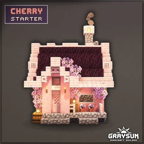 3 варианта дома из вишнёвого дерева в майнкрафте Эденор интересный Майнкрафт ВКонтакте