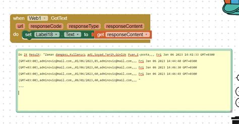 error in splitting data and printing to screen mit app inventor help