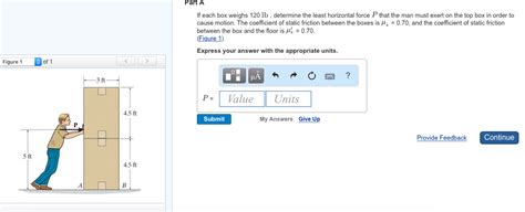 Solved If Each Box Weighs 120 Lb Determine The Least