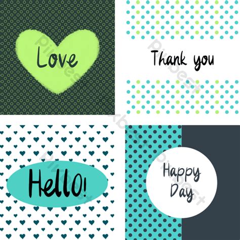 Love Dots Cute Positive Happy Green Sns Psd Free Download Pikbest