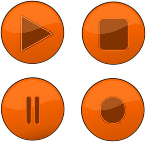 Download Buttons Stop Record Royalty Free Vector Graphic Pixabay