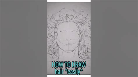 How To Draw Curly Hair Art Drawing Easydrawing Howtodraw Sketch Artist Curlyhair Youtube