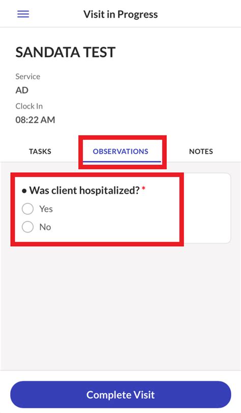 Sandata Clocking Out Via Mobile App Help At Home Knowledge Center
