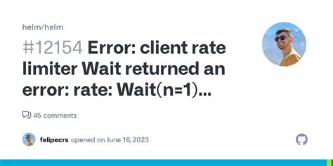 Error Client Rate Limiter Wait Returned An Error Rate Waitn1