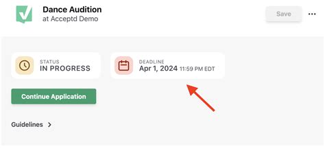 Where Does The Visible Deadline Appear To My Applicants Acceptd