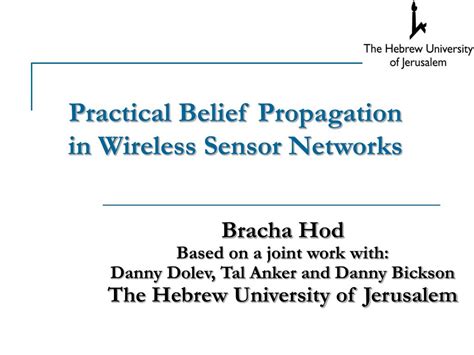 Ppt Practical Belief Propagation In Wireless Sensor Networks Powerpoint Presentation Id6699453