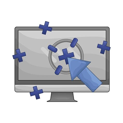 Cursor With Computer Illustration Vector Art At Vecteezy