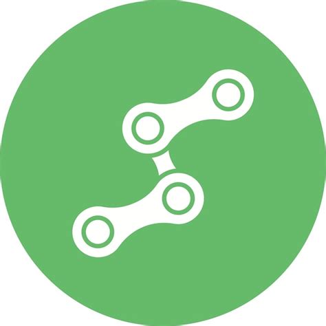 Premium Vector Cycle Chain Vector Illustration Style