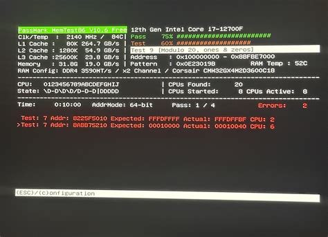 Memtest86 Shows 2 Errors On Test 7 What Does That Mean Rcomputers