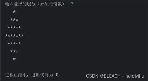 Python编程中的各种图形打印技巧：循环实现等腰三角形、菱形与特殊模式 Csdn博客