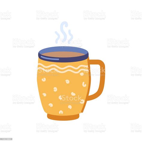 크리스마스 음료 줄기와 향기가있는 고립 된 겨울 방학 전통 음료 맛있는 커피 또는 핫 초콜릿 코코아 또는 라떼 플랫 스타일의 벡터 컵에 대한 스톡 벡터 아트 및 기타 이미지