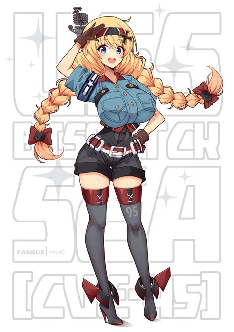 Virus G Uss Bismarck Sea Cve Kantai Collection Original Uniform Commission Girl