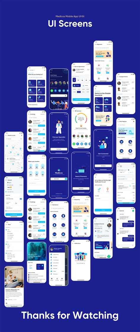 medicos healthcare mobile sketch app ui kit — ui kits on ui8 mobile