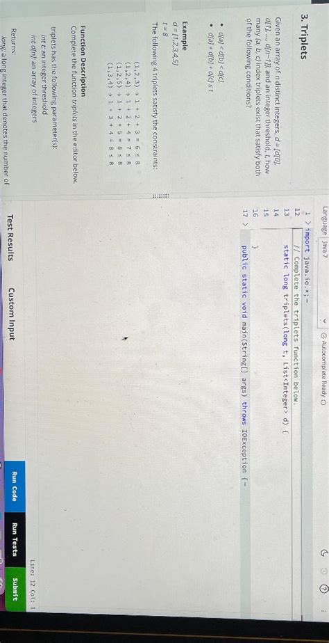 Solved I Need This Optimized In Java The Following Code Is