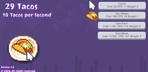 Taco Clicker By Hijelo Taco Clicker By Hijelo