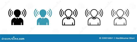 Brand Awareness Linear Icons Set Recognition Exposure Visibility