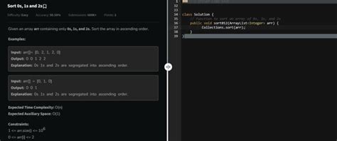 Day 82 Of 100daysofcodingchallenge Sort 0s 1s And 2s Shaswat Kumar