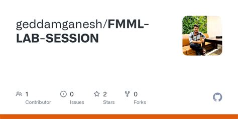 GitHub Geddamganesh FMML LAB SESSION